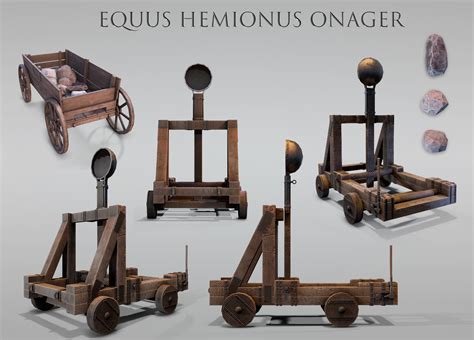 Onager Diagram Catapult Roman Onager Model 3d Warehouse