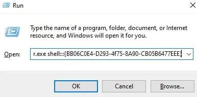 How To Open The Classic System Control Panel Screen On Windows