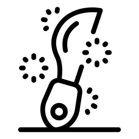 Sharp Pocket Knife Cutting Surface With Sparks Flying 55564824 Vector