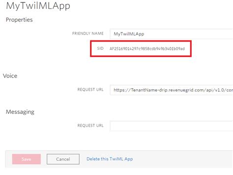 Twilio Setup Revenue Grid Knowledge Base