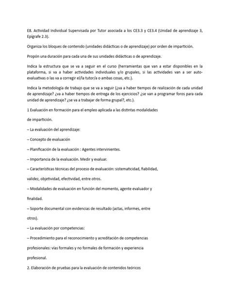 17 E8 Actividad Individual Supervisada Por Tutor Asociada A Los Ce3 3