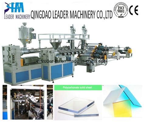 Anti Scratch Pc Polycarbonate Impact Solid Sheet Extrusion Machine
