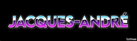 Jacques André Effet De Texte Et Design De Logos Prénom