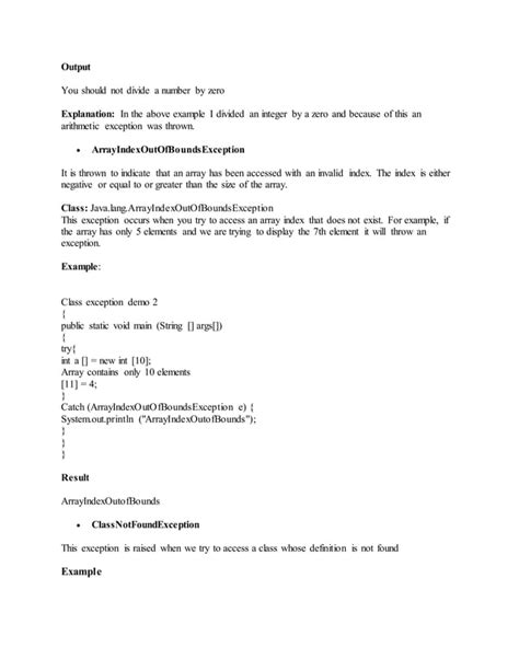 What Is An Exception In Java Pdf
