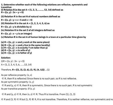 Ncert Solutions For Class 12 Maths Chapter 1 Relations And Functions Getmyuni