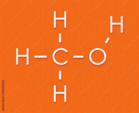 Methanol Skeletal Structure