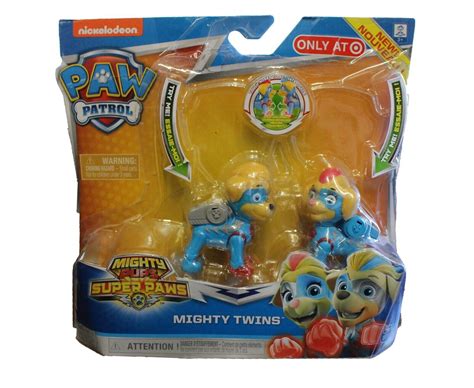 Paw Patrol Mighty Twins Tuck And Ella Super Paws Pup And Badge