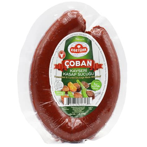 Egeturk Coban Kayseri Kasap Sucuk 1 Lb 454 Gr Qualita Food Store