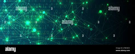 Technology Background Big Data Concept Binary Computer Code Hand