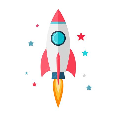 Rocket Launch Vector Premium Vector