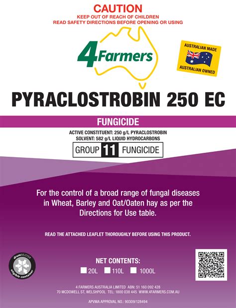 Pyraclostrobin 250 Ec 4farmers