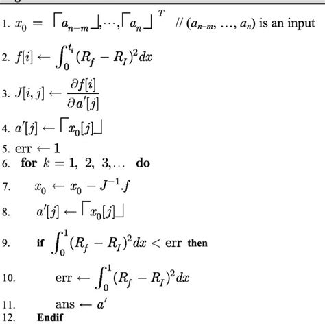 Pseudo Code Of The Proposed Interpolation Algorithm Using Legendre Download Scientific Diagram