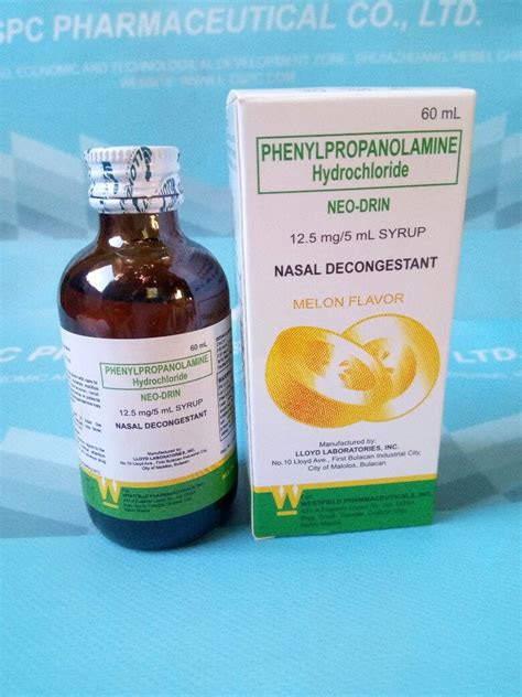 Neo Drin Phenylpropanolamine Hydrochloride 60ml Lazada Ph