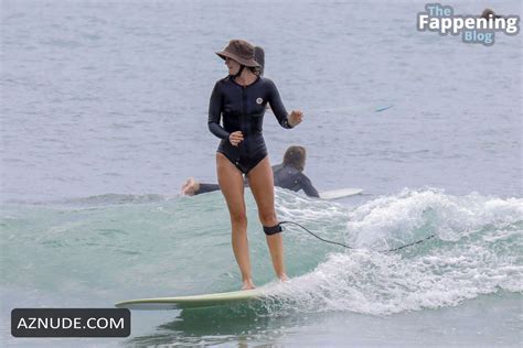 Leighton Meesters Sexy Surf Session In Malibu Aznude