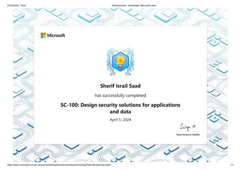 Sherif Israil Saad On Linkedin Microsoftlearn