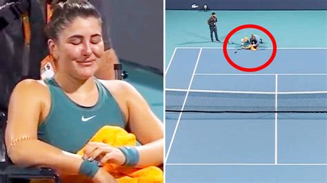 Bianca Andreescu Injured In Absolutely Awful Scenes At Miami Open