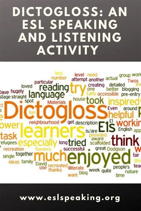 Dictogloss Try Out This Challenging Esl Activity For Listening