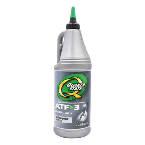 Aceite Para Automóvil Quaker State Atf3 Transmisión Automática 946 Ml