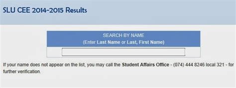Saint Louis University Releases Slu Cee Results Ay 2014 2015