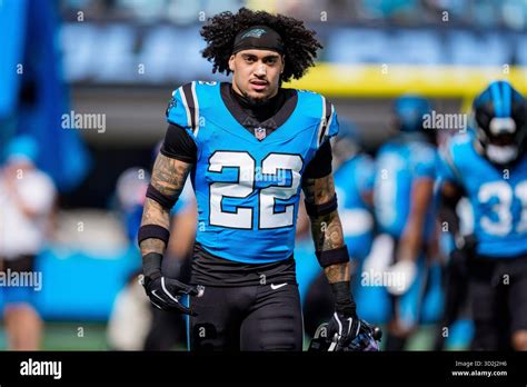 Carolina Panthers Safety Lathan Ransom 22 Looks On During An Nfl