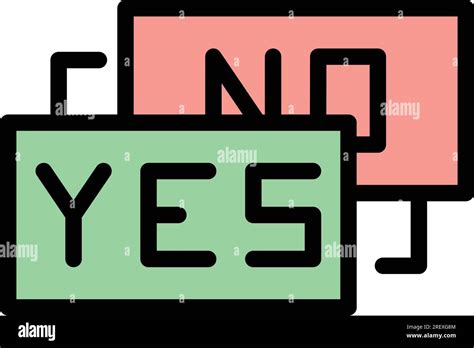 code yes no icon outline vector cms development website design color