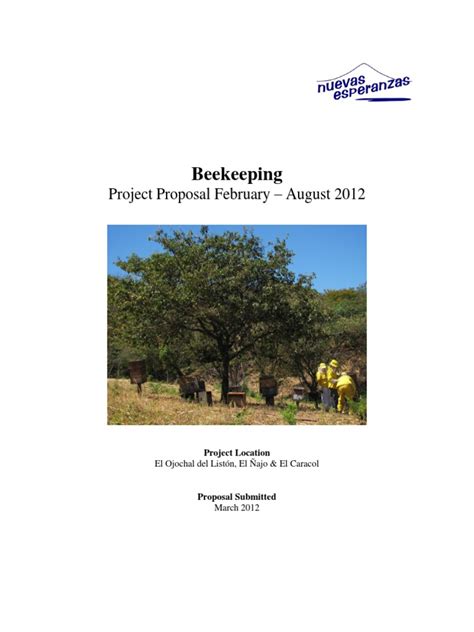 Beekeeping Proposal 2012 Eng Pdf Beekeeping Beekeeper