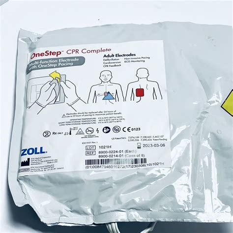 New Zoll 8900 0224 01 Onestep Cpr Complete Disposables General For