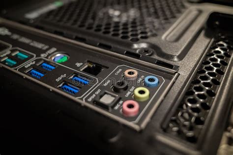 Back Side Of Desktop Computer Stock Image Image Of Cooler Desktop 269066751