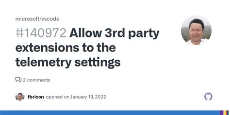 Allow 3rd Party Extensions To The Telemetry Settings · Issue 140972