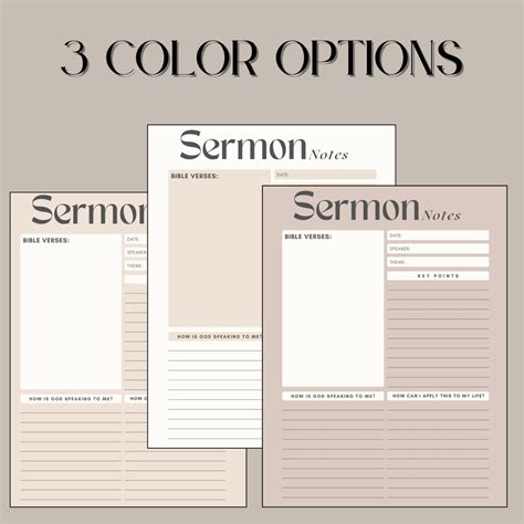 Sermon Notes Sermon Notes Printable Sermon Notes Template Bible