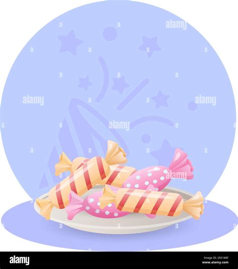 Strawberry Candy Wrapper Stock Vector Images Alamy