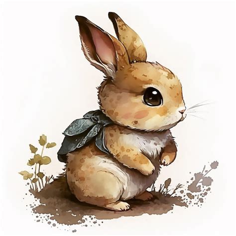 Lindo Conejito Kawaii Foto Premium