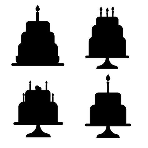Cake Silhouette Vector