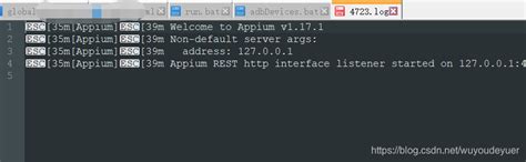 启动appium服务的2种方法python脚本andcmd窗口终端启动appium Csdn博客