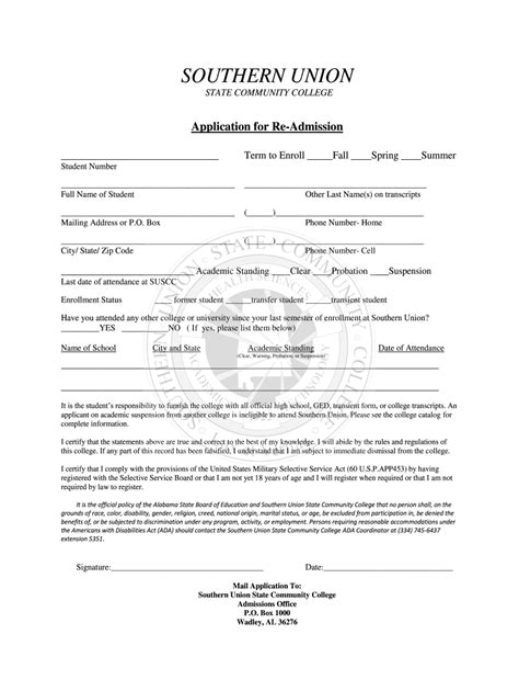 Application For Readmission Fill Out And Sign Online Dochub