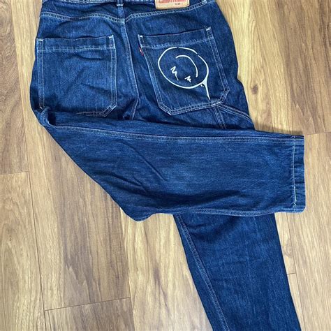 Levis Carpenter Crop Jeans With Smile More Design Depop