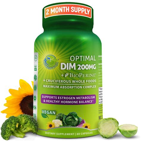 Optimal Dim Supplement 200mg Hormone Balance Support For Women And Men