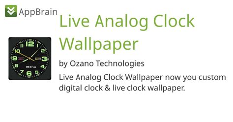 Live Analog Clock Wallpaper For Android Free App Download