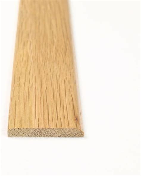 Solid Oak Flat Threshold Door Bar 45mm Prefinished Oak 09m