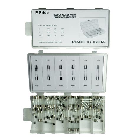 Auto Glass Fuse Assortment 120pc Set Perfect Oasis Metals Llc