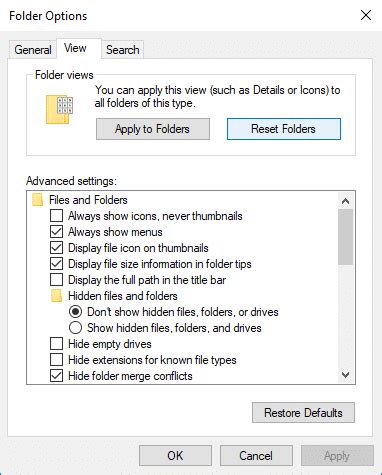 Reset Folder View Settings To Default In Windows TechCult
