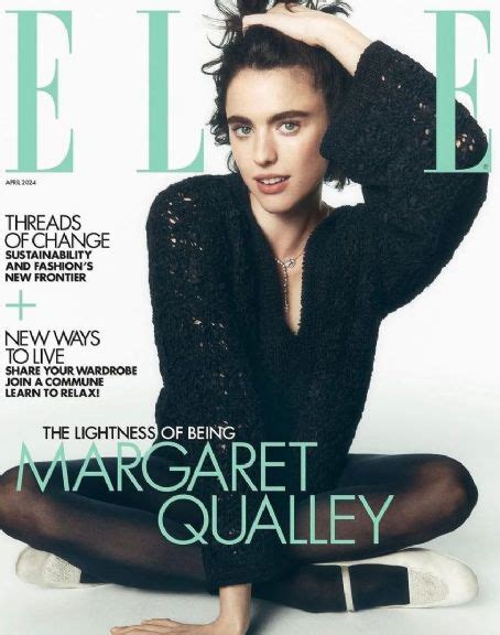 Margaret Qualley Elle Magazine April 2024 Cover Photo United Kingdom