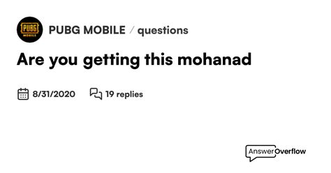 Are You Getting This Mohanad Pubg Mobile