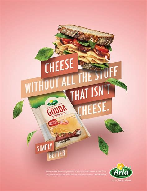 Print Poster And Digital Campaign Introducing Arla Cream And Sliced