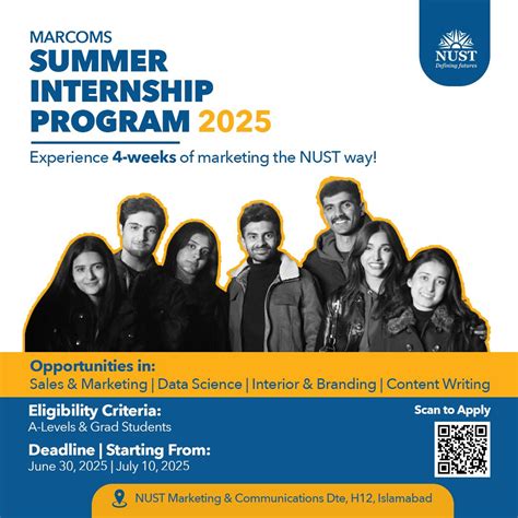 Nust Marketing Summer Internship Program 2025