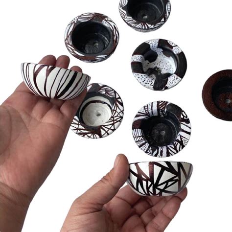 Generico Juego De 7 Mini Maceteritos Para Suculentas Artesanales De