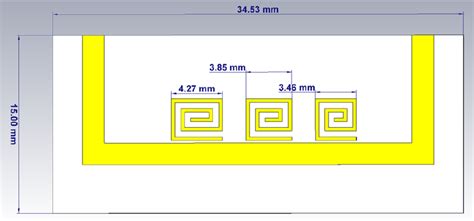 Cst Structure View Of The Printed Chipless Rfid Tag Download Scientific Diagram