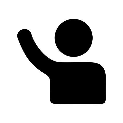 Hand Up Human Icon 12791185 Vector Art At Vecteezy