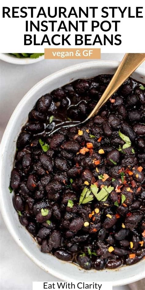Instant Pot Black Beans Eat With Clarity