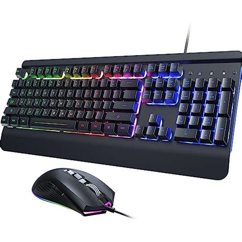 Dacoity Gaming Keyboard And Mouse Combo 104 Keys All Metal Panel Light